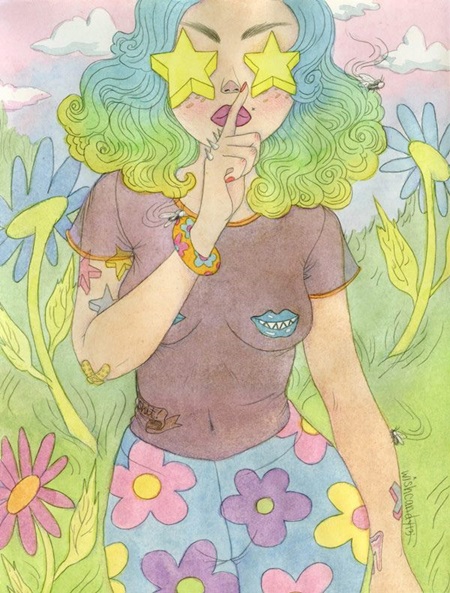 裹著糖衣的毒藥！粉嫩外表的叛逆女孩插畫集Wishcandy | Wishcandy、Sashiko Yuen、插畫、叛逆、粉嫩 | 生活發現 ...