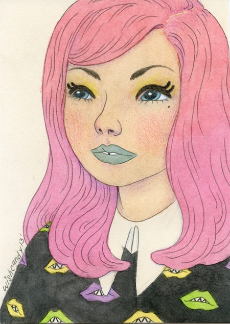 裹著糖衣的毒藥！粉嫩外表的叛逆女孩插畫集Wishcandy | Wishcandy、Sashiko Yuen、插畫、叛逆、粉嫩 | 生活發現 ...