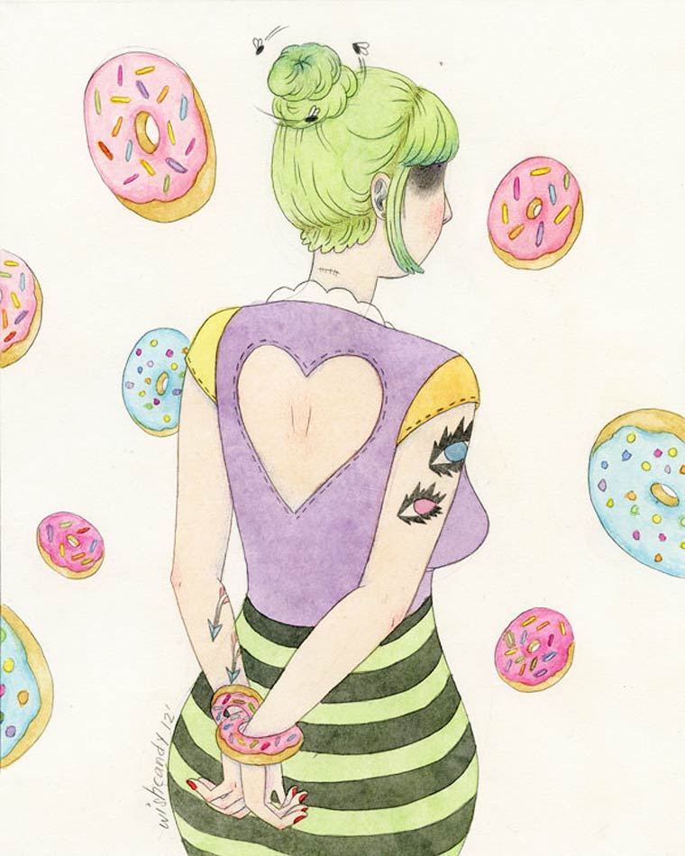 像我這樣的女孩有點奇怪！繽紛系微獵奇女子插畫 | Sashiko Yuen、獵奇、女子、繽紛、Wishcandy | 妞書房 | 妞新聞 ...